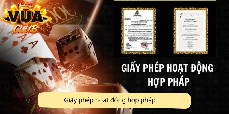 Giấy phép hoạt động hợp pháp